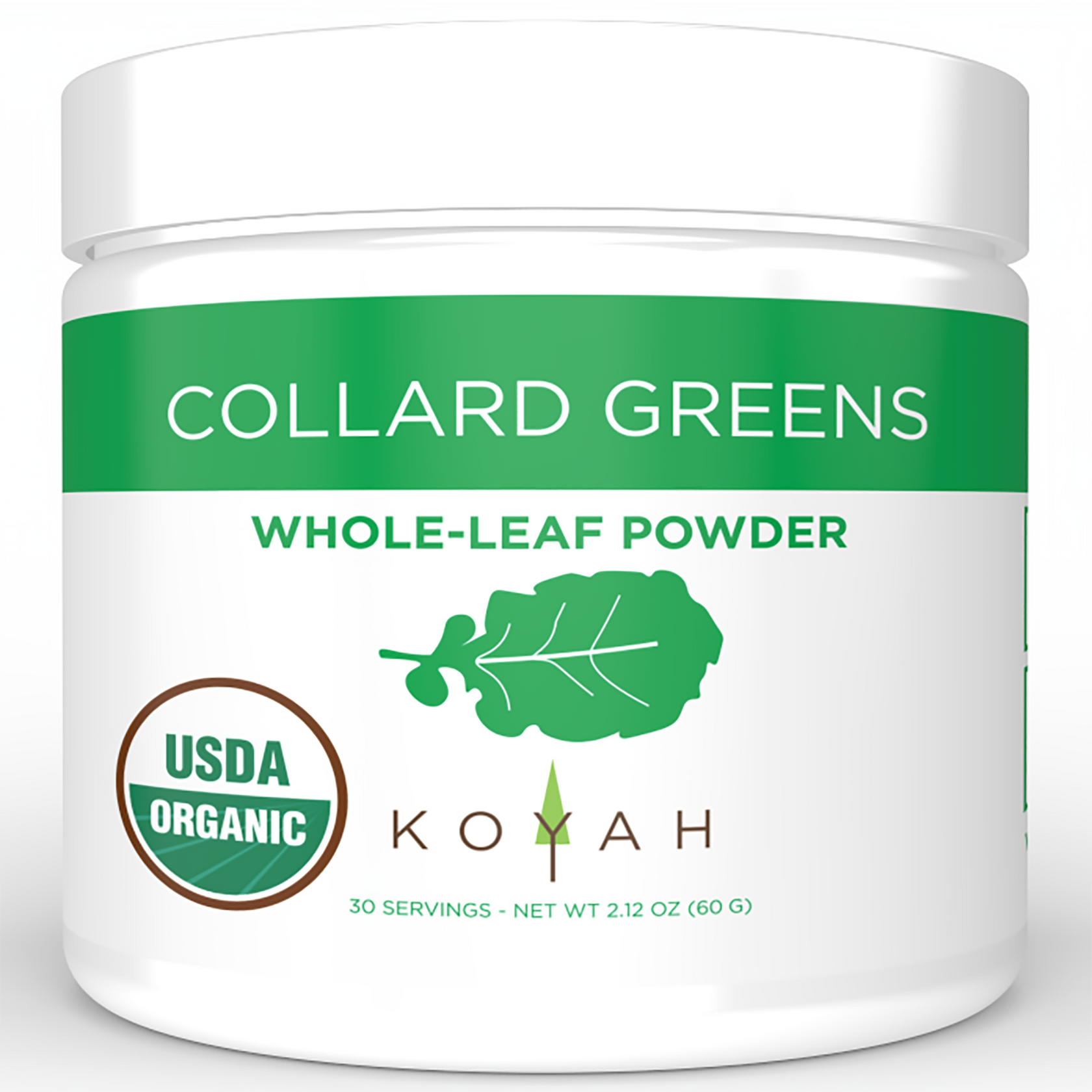 Organic Collard Greens Powder - USA Grown & Freeze-Dried – KOYAH