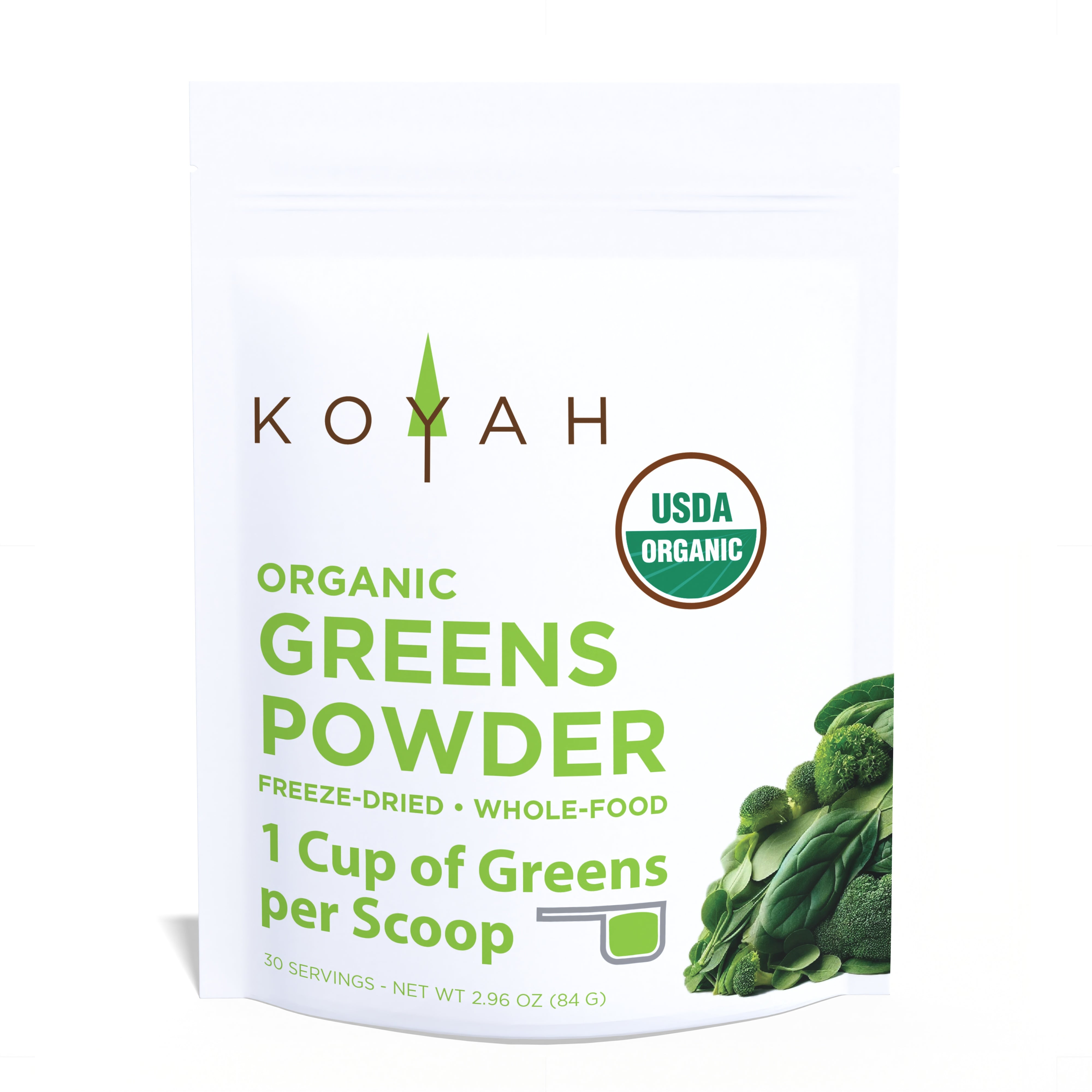 Organic Greens Blend Powder | Freeze-Dried | KOYAH