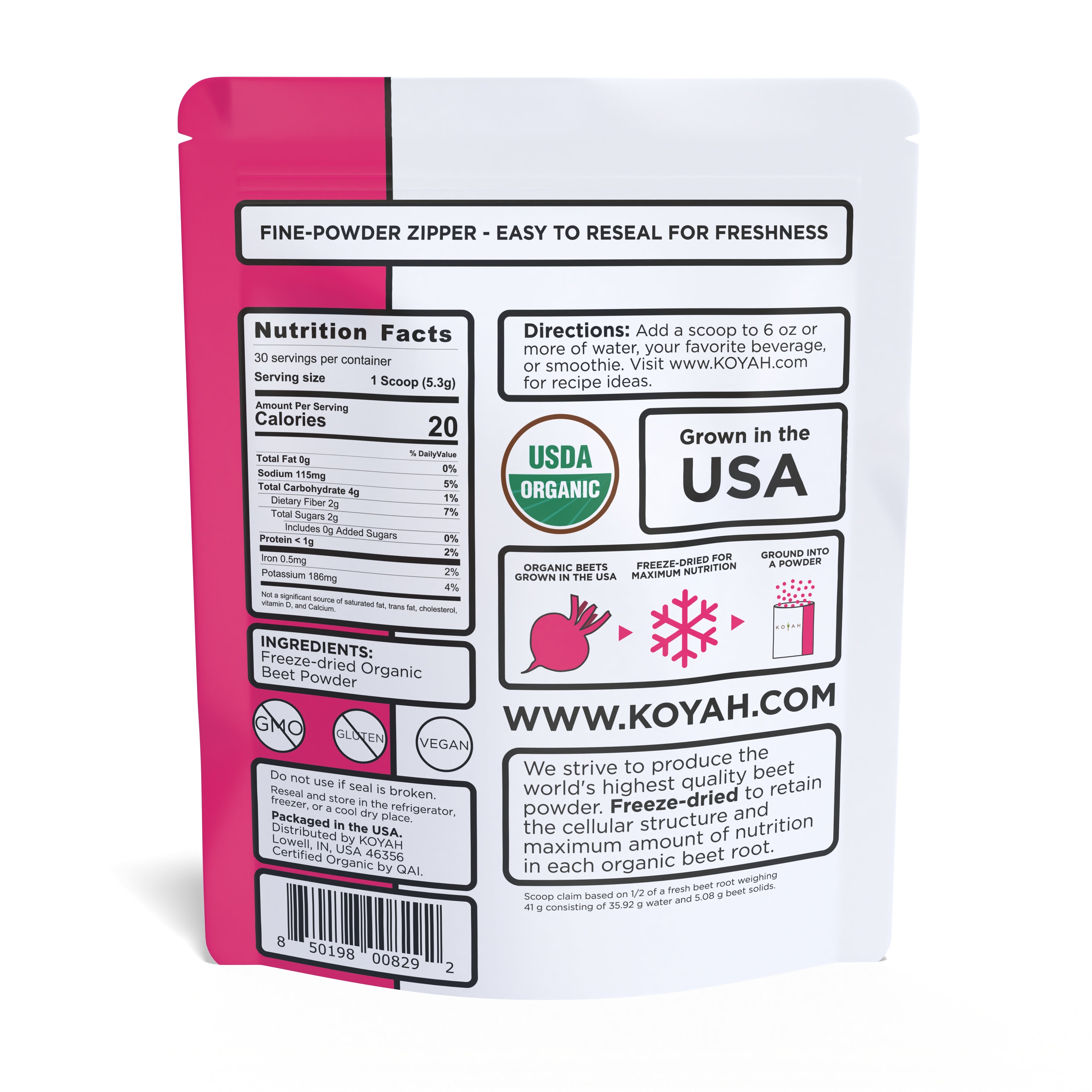 KOYAH: Simple, Whole-Food, Plant-Based, Organic Powders