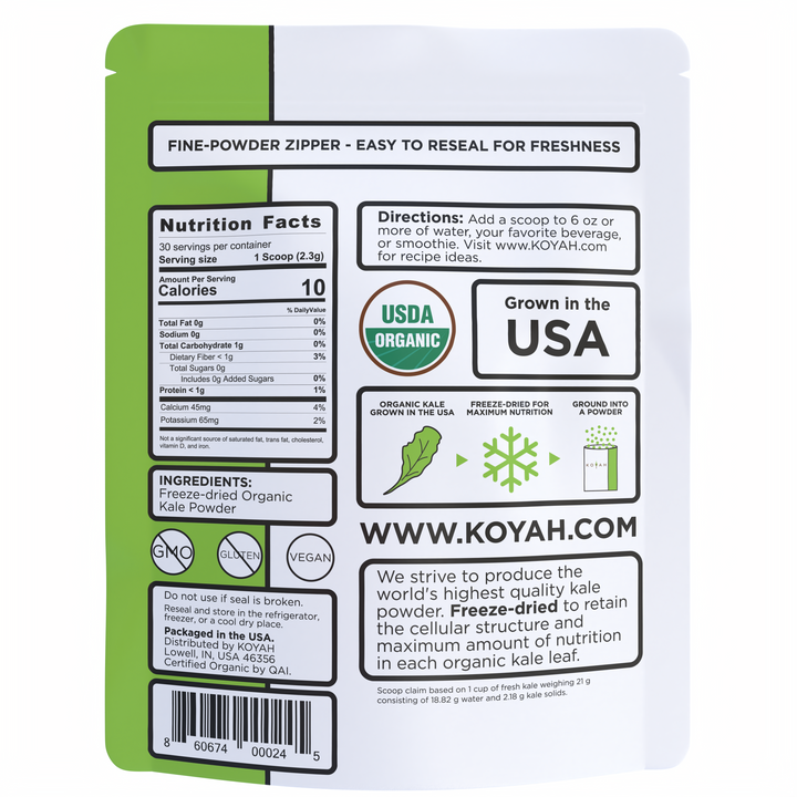 KOYAH: Simple, Whole-Food, Plant-Based, Organic Powders