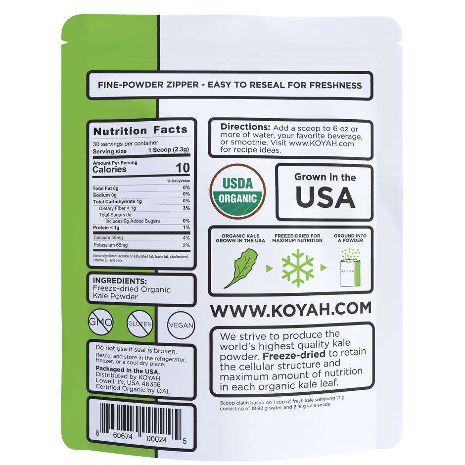 KOYAH: Simple, Whole-Food, Plant-Based, Organic Powders