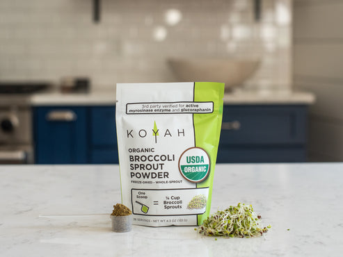 Organic Broccoli Sprout Powder - USA Sprouted & Freeze-Dried – KOYAH