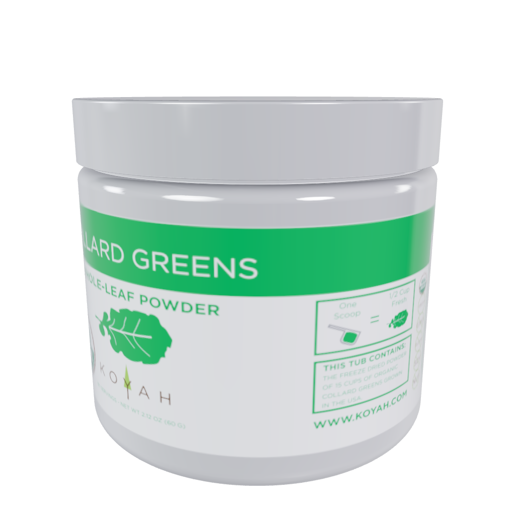 Organic Collard Greens Powder - USA Grown & Freeze-Dried – KOYAH