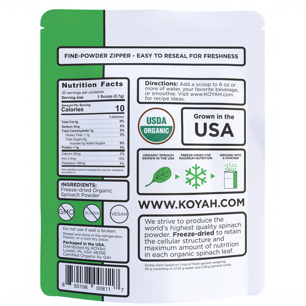 KOYAH: Simple, Whole-Food, Plant-Based, Organic Powders