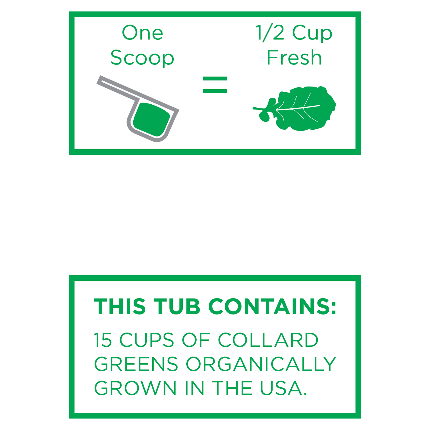Organic Collard Greens Powder - USA Grown & Freeze-Dried – KOYAH