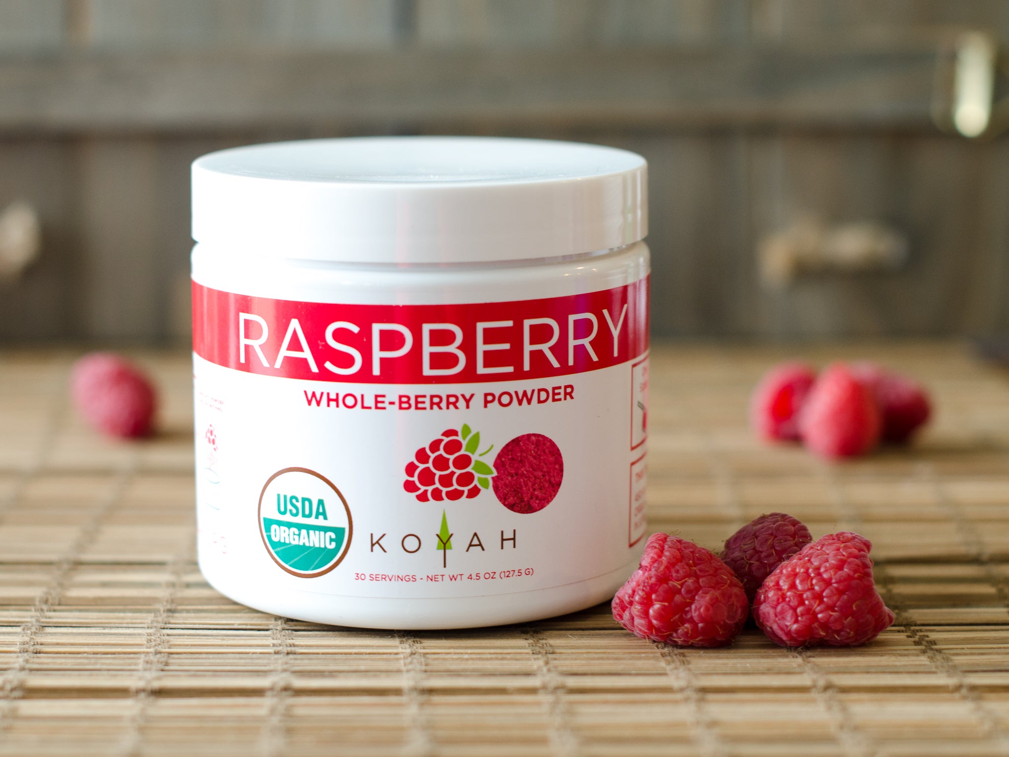 Organic Raspberry Powder - Grown in Serbia & Freeze-Dried – KOYAH